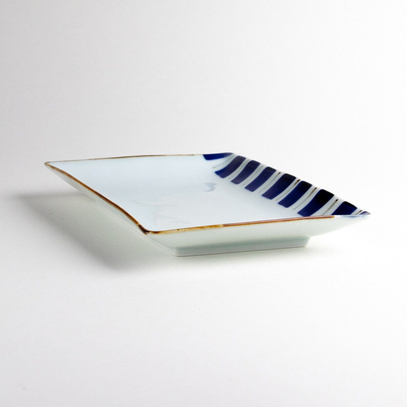 Arita ware Japanese Rectangle plate dish Sashimi Fish Gosu Tokusa ...