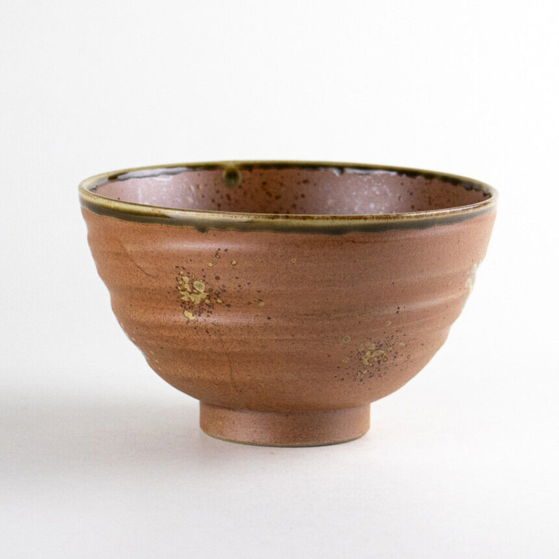 Arita ware Gohan Chawan Japanese Rice bowl Kasumi Brown Large size Japan