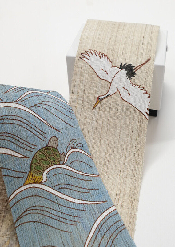 Kyoto Tapestry Wall Hanging Handpainted Linen Treasure Ship Japan