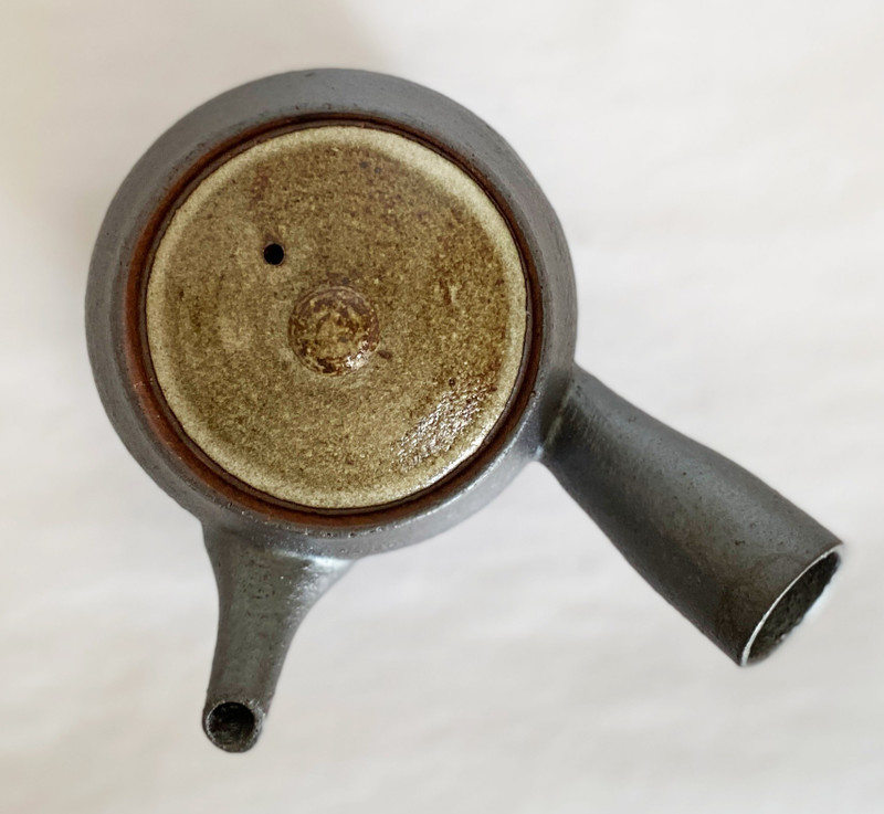 Shigaraki yaki Kyusu Japanese pottery Green Tea pot Nanbu Japan 31501