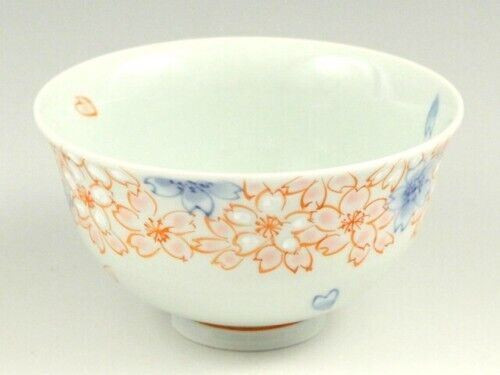 Pair Arita yaki porcelain Japanese Rice bowl Gohan Chawan Somenishiki ...