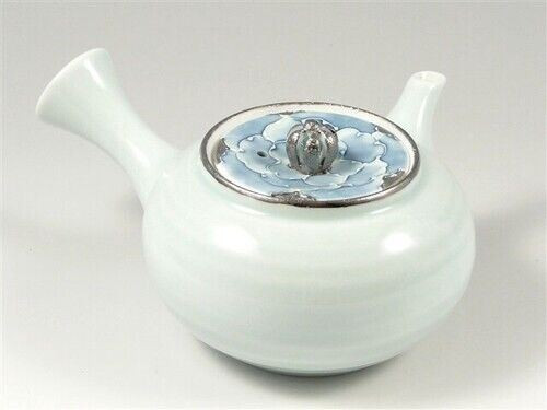 Arita yaki Porcelain Warp Sencha Yunomi Kyusu Tea Pot Cup Platinum ...