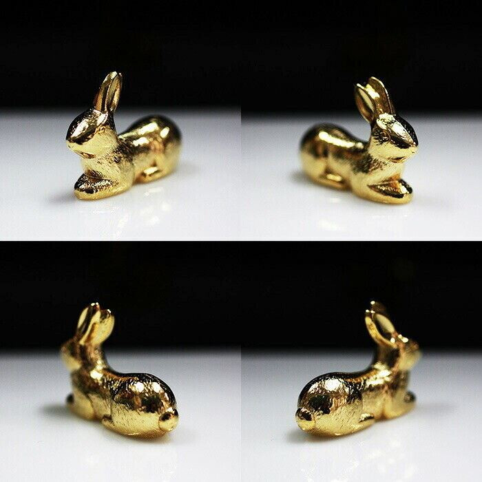 Hashioki Chopstick rest Zodiac Rabbit Japanese Takaoka metalcraft Gold ...