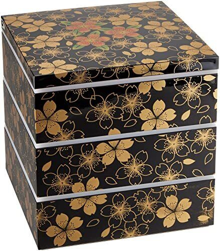 Jubako Bento Box Lunch Box Yamanaka lacquerware Osechi Sakura Cherry ...