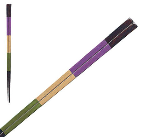 Wakasa nuri Japanese Lacquered Chopstick Japan Purple S Awaseobi border