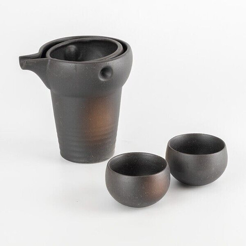 Mino ware Japan Cold Sake cup bottle set of 3 Guinomi TokkuriYurari 1go