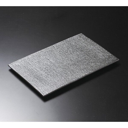 Mino ware Japanese Square dish plate Sushi Ibushi Black Square Japan