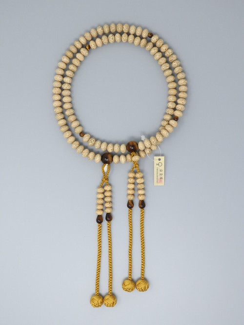 Shingon Buddhist Mala Juzu Prayer beads Japan Kyoto Seigetsu Linden ...