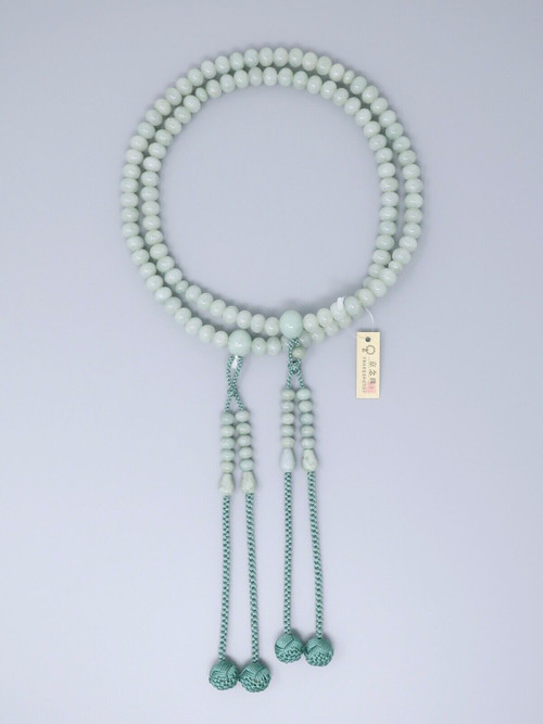 Shingon Buddhist Rosary Mala Juzu Prayer beads Japan Kyoto Burma Jade ...