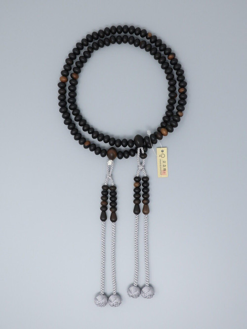 Shingon Buddhist Rosary Mala Juzu Prayer beads Japan Kyoto Black ...