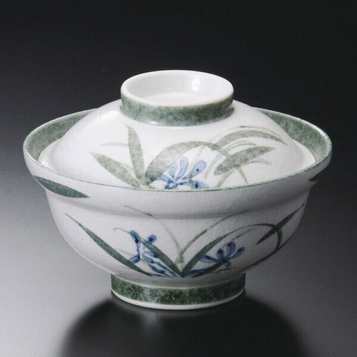 Mino ware Shiny Snow Ran Lidded Donburi Bowl Made in Japan Gyudon Tendon