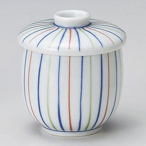 Mino ware Nishiki Tokusa Small Chawanmushi Cup – Japanese Ceramic Steamer