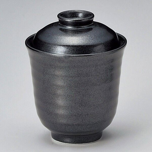Mino ware Black Tenmoku Mini Bowl – Japanese Chawanmushi Cup Made in Japan