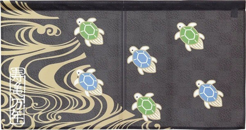 Noren Japanese door curtain 33.46x11.81in Turtle Mt.Fuji Japan