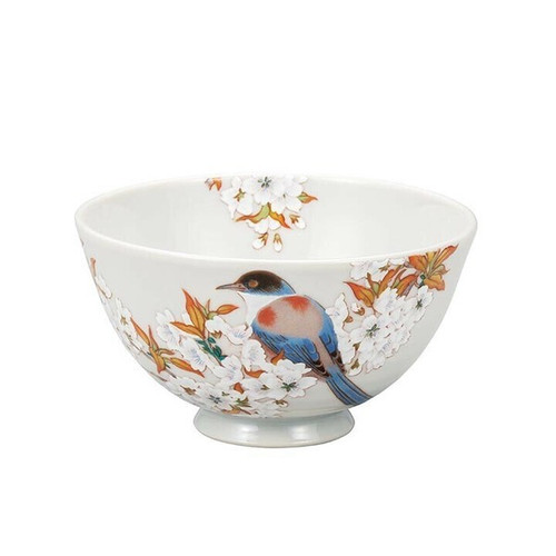 Gohan Chawan Kutani yaki ware Japanese Rice bowl Wild cherryblossom ...