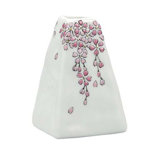 Kutani yaki ware Japanese Single-Flower Vase Cherryblossom Nitta Tomoko ...