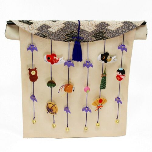 Kyoto KOINOBORI Kicho screen ornaments japanese carp Chirimen crepe ...