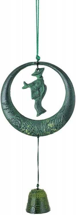 Furin Wind Chime Bell Takaoka Bronze Copper Handcraft Made in Japan Dancing