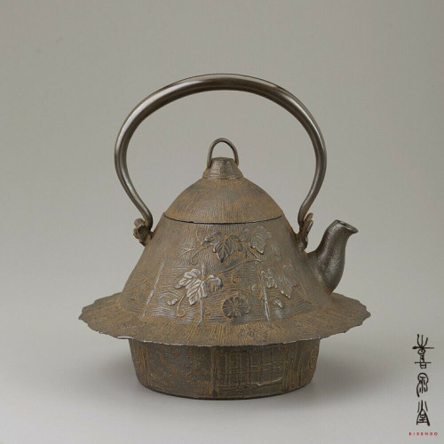 Tetsubin Japanese Tea Kettle Kisen Takaoka Metal Craft Kuzu-ya Mt.Fuji ...
