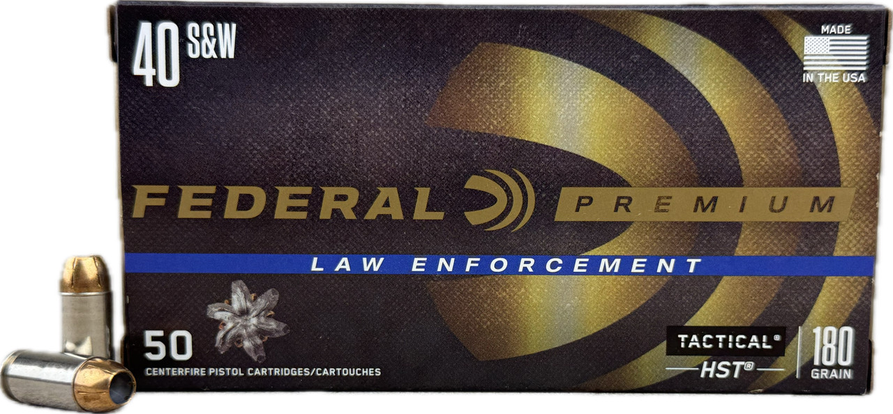 Federal Tactical 40 s&w 180gr HST JHP - P40HST1