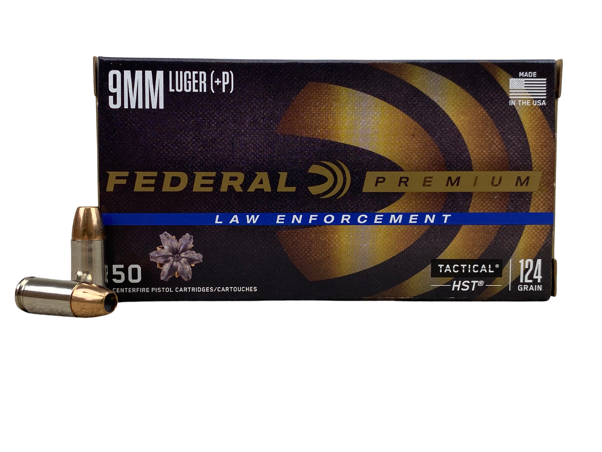 Federal LE Tactical 9mm +P 124gr HST JHP - P9HST3