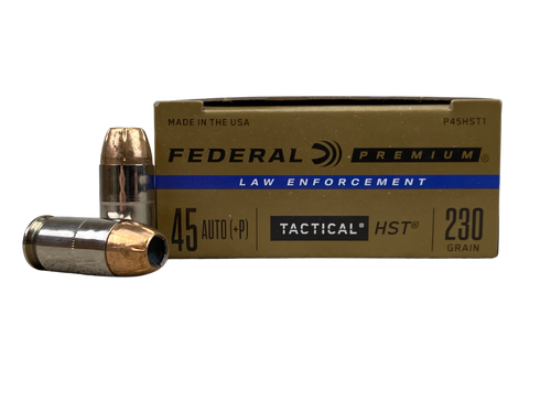 Federal LE Tactical 45 ACP +P 230gr HST JHP - P45HST1