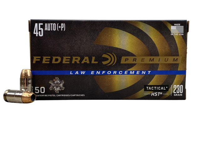 Federal LE Tactical 45 ACP +P 230gr HST JHP - P45HST1