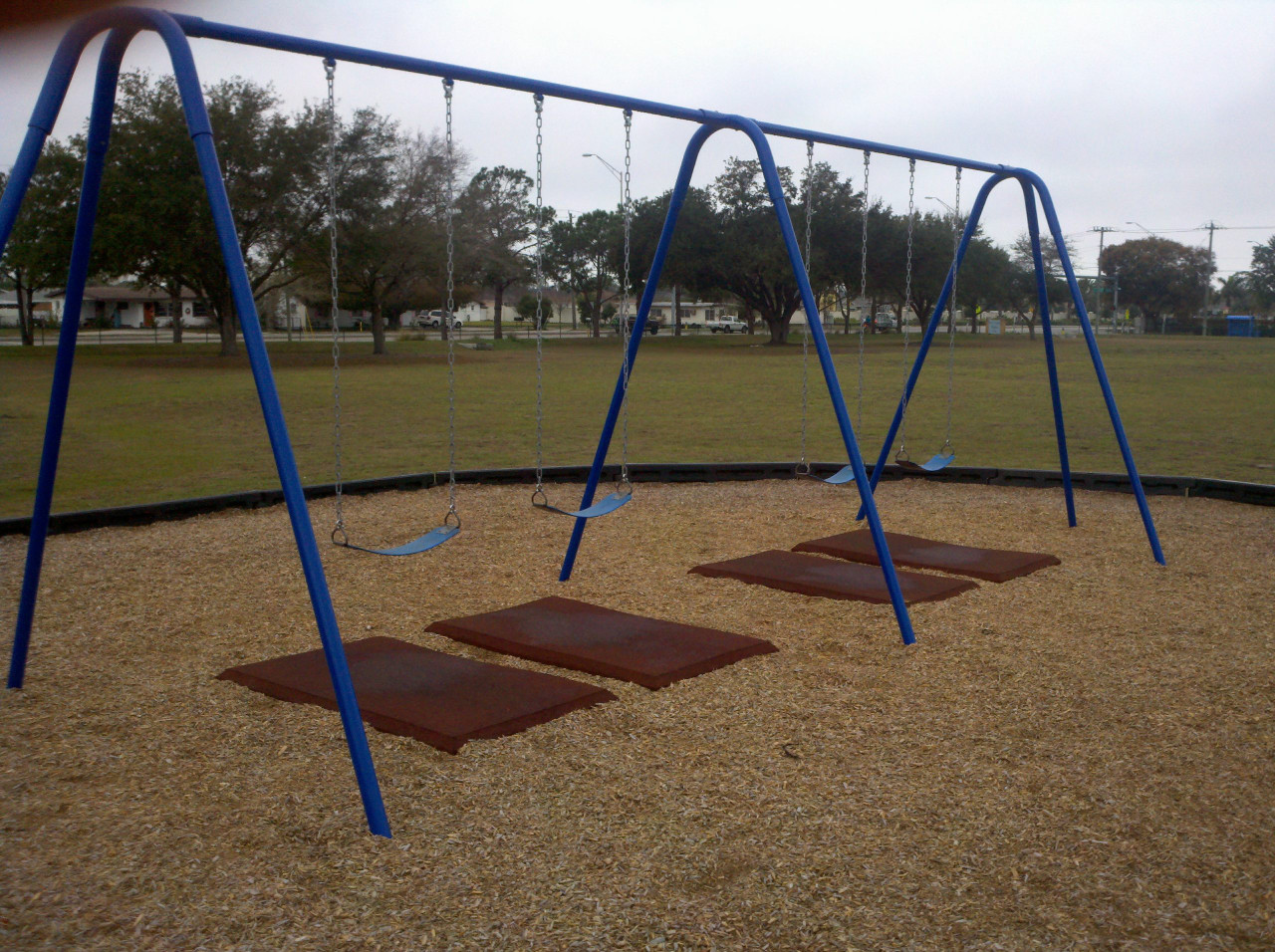 Heavy Duty Playground Swing Mat - Rubber Designs - Playground Outfitters