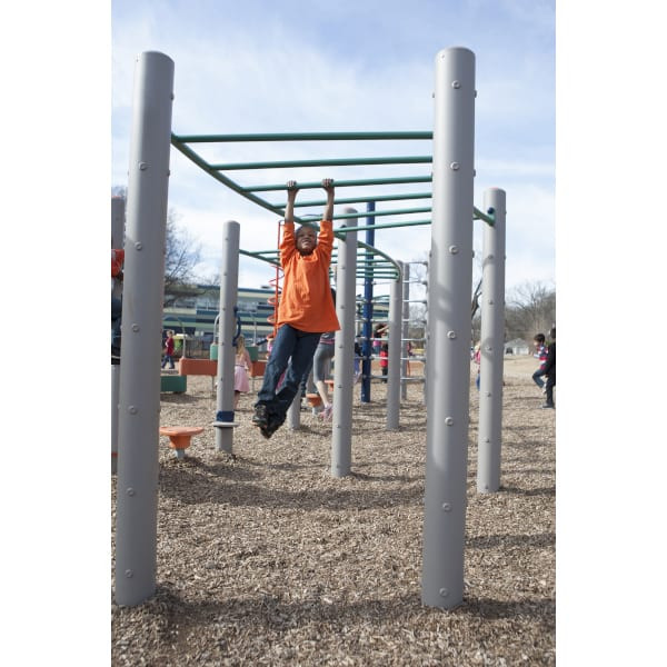 Overhead Curved Ladder Freestanding - Playground Outfitters