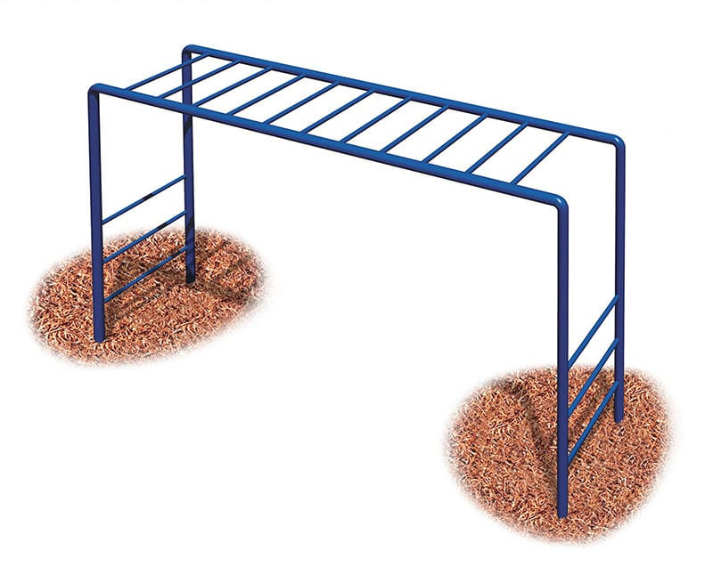 Horizontal Playground Ladders Single Station Horizontal Ladder