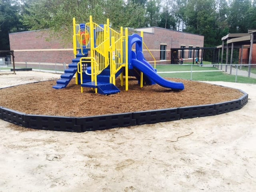 Action Play Systems Plastic Maintenance Free Playground Border with ...