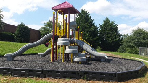 Action Play Systems Plastic Maintenance Free Playground Border with ...