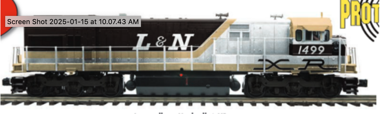 Pre-order for Atlas O Premier L&N (XR) U30C ,P3.0, 3 rail or 2 rail - The Public Delivery Track