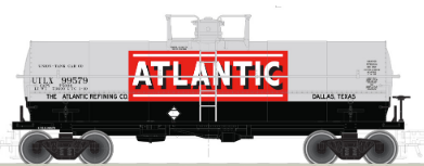 Atlas O Atlantic Refining 11,000 gallon tank car, 3 rail or 2 rail ...