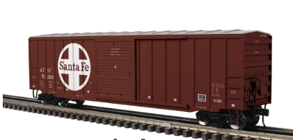 Atlas O Santa Fe (large logo) 50' ACF box car 3 rail or 2 rail - The ...