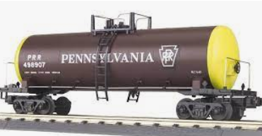 MTH Railking PRR (tuscan, ylw ends) Modern Tank Car, 3 rail - The ...
