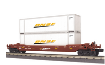 MTH Railking semi scale BNSF Husky stack car with BNSF containers ...