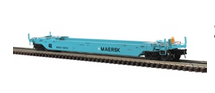 Pre-order for Atlas O Maersk 40' rebuilt double stack well car 3 rail ...
