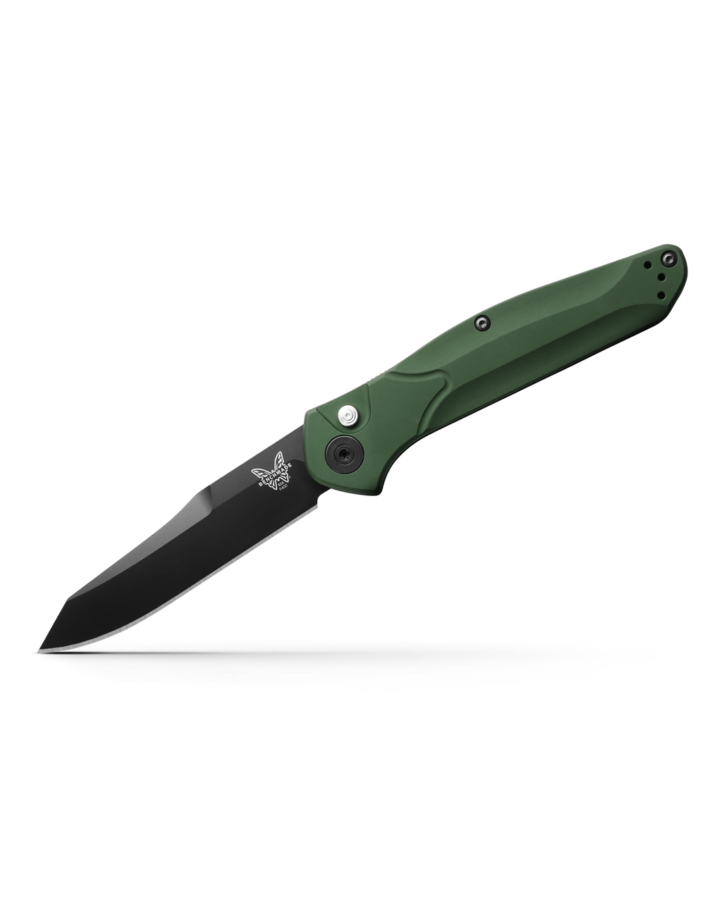 9400BK Auto Osborne | Green Aluminum Push-Button Automatic Knife | CPM ...