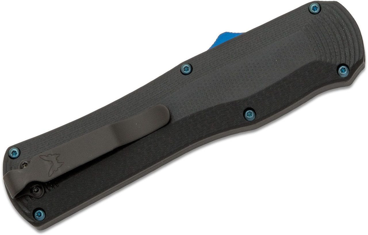 Benchmade 3400BK Autocrat AUTO OTF Knife 3.71" Black S30V Double Edge ...
