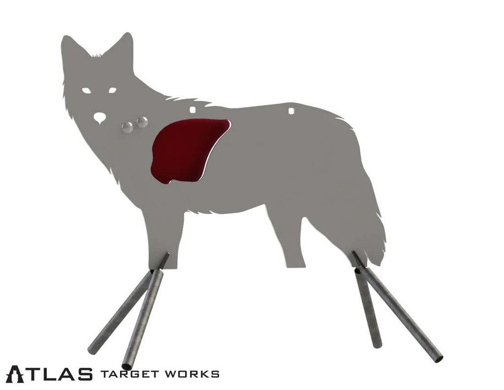 FULL SIZE AR500 SIDE PROFILE REACTIVE COYOTE TARGET - Nuggets Night Vision