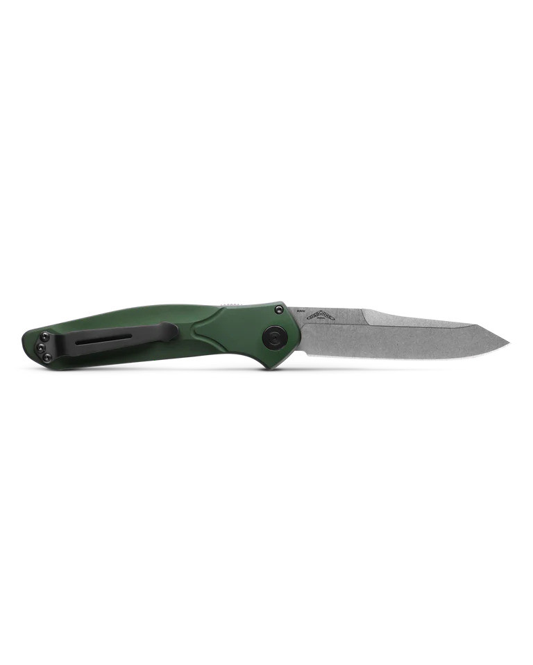 Benchmade 9400 Auto Osborne | Green Aluminum | Push-Button Automatic ...