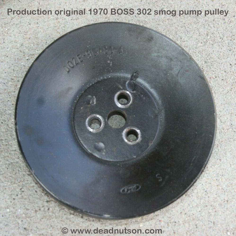 1970 BOSS 302 Smog Pump Pulley - Dead Nuts On