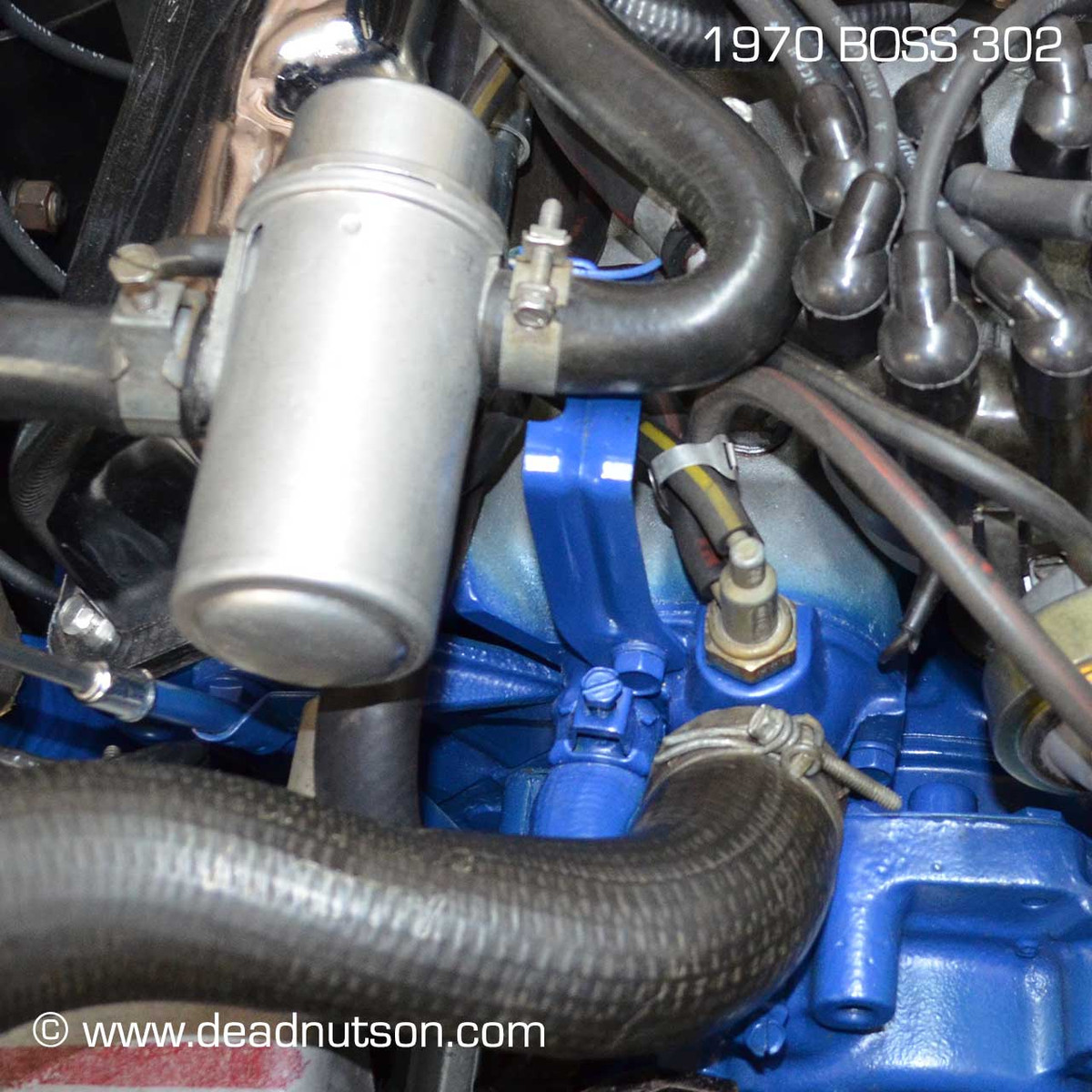 1970 BOSS 302 Anti-Backfire Valve Bracket - Dead Nuts On