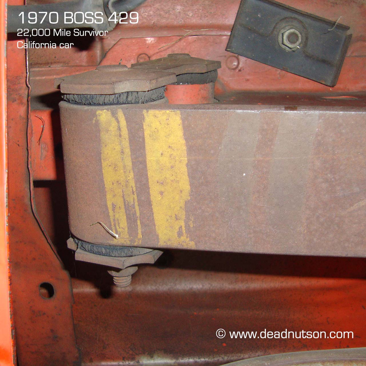 1970 BOSS 429 Battery Tray Brace Nuts - Dead Nuts On