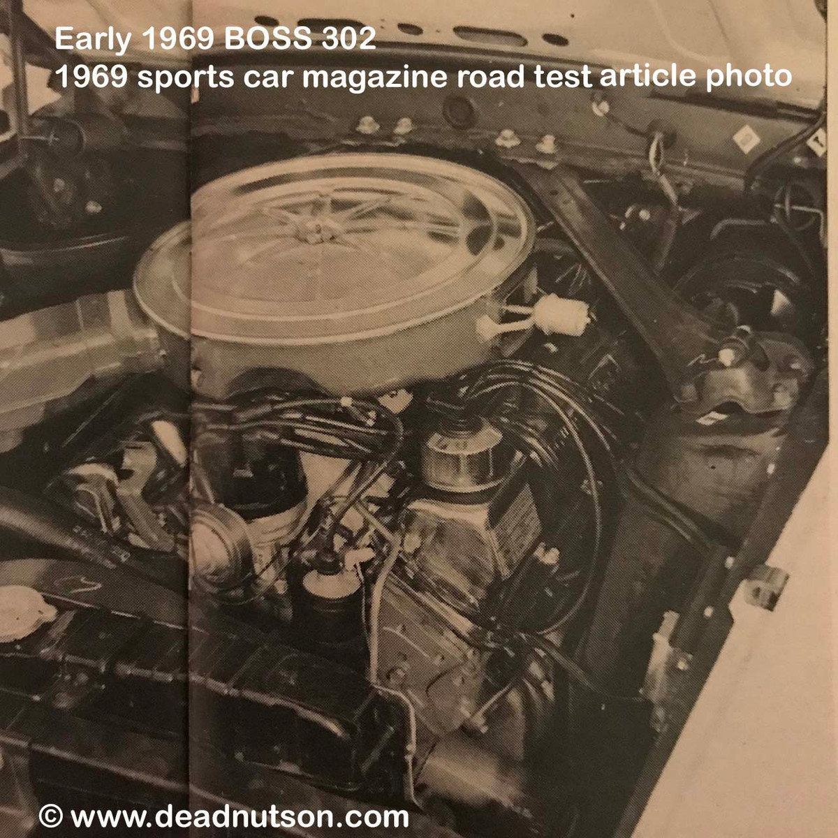 1969 BOSS 302 Engine Emissions Decal - Dead Nuts On