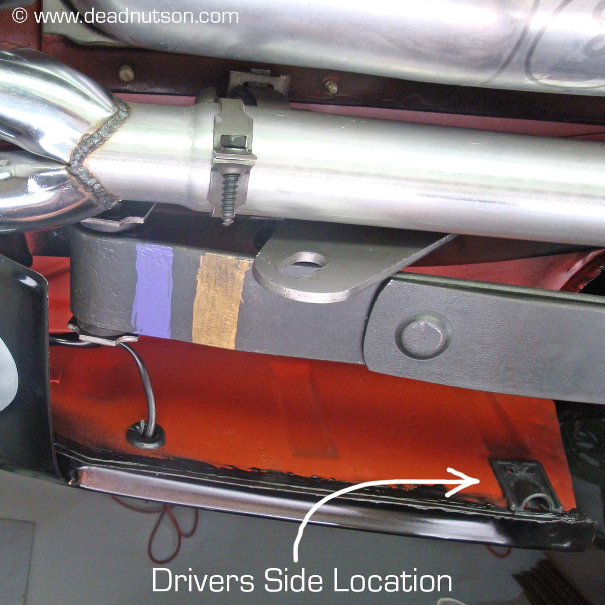 Trunk Drain Rubber Straight C8ZB-65-11202-A -Dead Nuts On