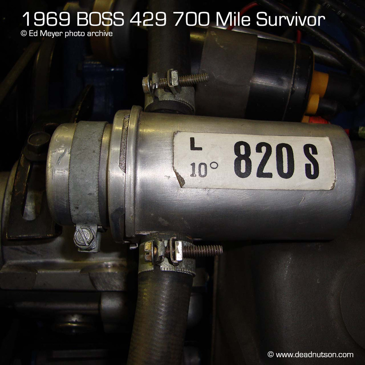 1969 BOSS 429 820S Engine ID Decal - Dead Nuts On