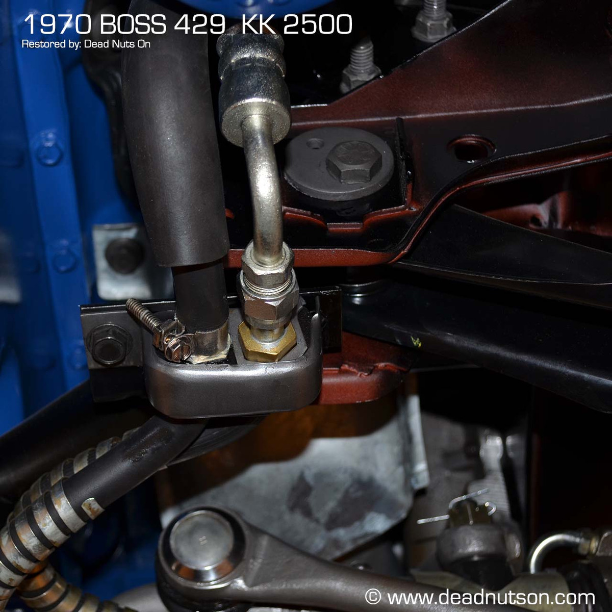 1970 Mustang Power Steering Alignment Bracket Dead Nuts On