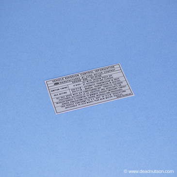 1970 351C 4V Engine Emissions Decal (LATE) - Dead Nuts On
